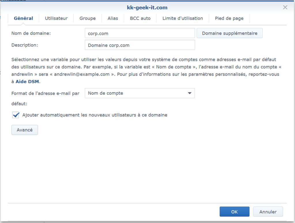 Installation et Configuration de MailPlus Server (Update 12-2018 ...